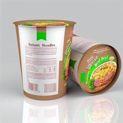 Cina Noodle a base di carne bovina cotta 2 torte al barile 202g in vendita