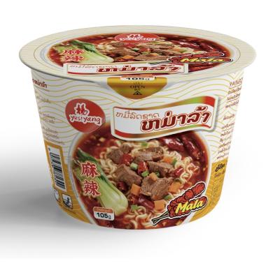 Κίνα 105g*12 ανά κουτί συσκευασία άμεσες νουντλς με μπαχαρικά χαρτί προς πώληση