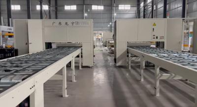 China 4 Layers Vacuum Hot Pressing Production Line for RV / Refrigerated Truck Panels for sale