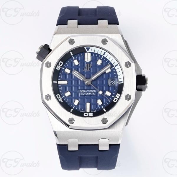 Quality AP Royal Oak Offshore Diver 15720ST 42mm Méga Tapisserie Dial Automatic Dive Watch Calibre 4308 300m Water‑Resistant Swiss Movement for sale