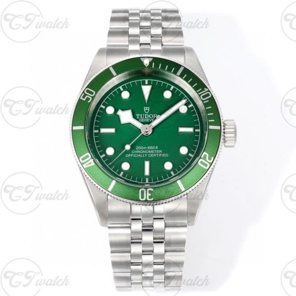 Quality Tudor Black Bay Fifty Eight 39mm Green Geneva Dial Super Clone Watch Automatic 18K Style Gold Case Sport Heritage Model for sale