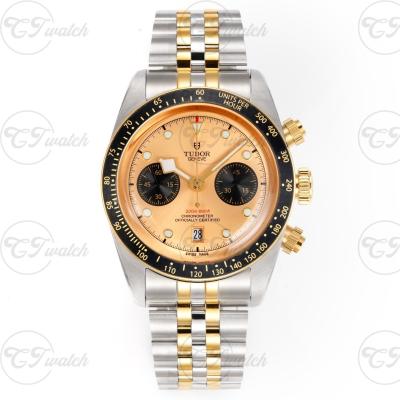 China Tudor Black Bay Chrono 41mm Champagne Dial Two Tone Steel Yellow Gold Chronograph Watch M79363N0007 for sale