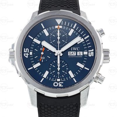 China IWC Ingenieur IW376805 Super Clone 44mm Black Dial Automatic Chronograph Steel Watch for sale