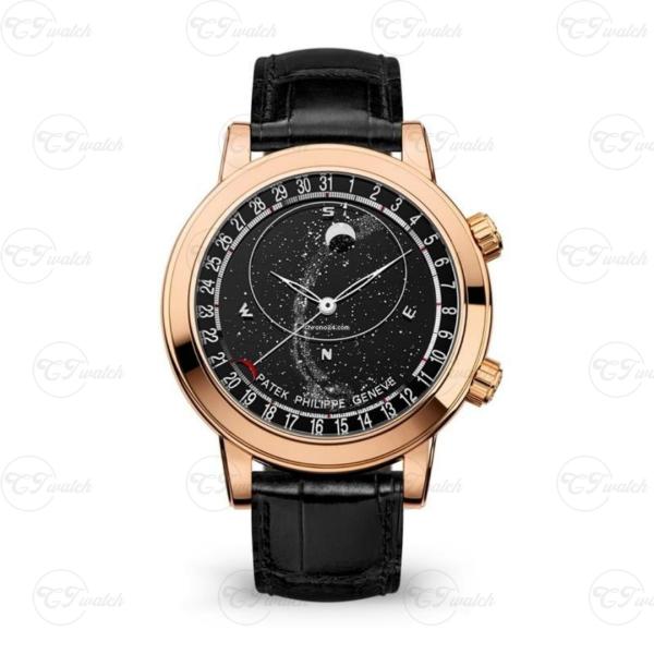 Quality Patek Philippe Grand Complications Celestial 6102R-001 Rose Gold Blue Dial Moon Phase Automatic Luxury Watch for sale