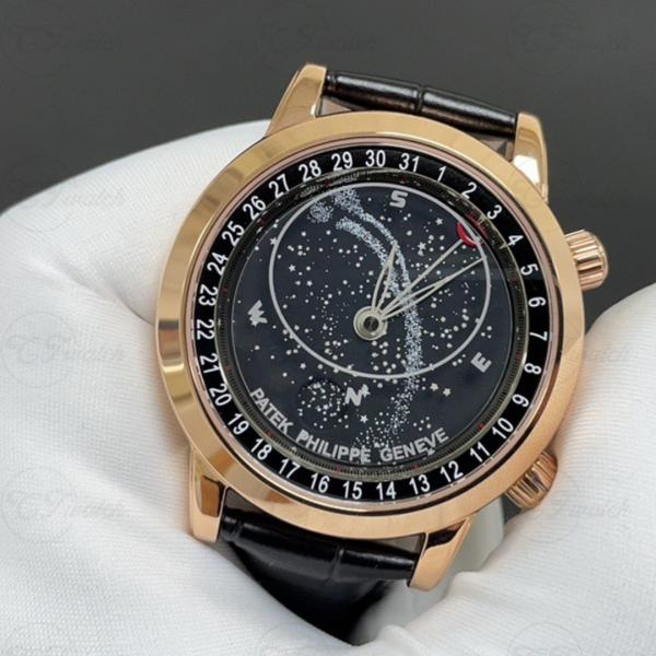 Quality Patek Philippe Grand Complications Celestial 6102R-001 Rose Gold Blue Dial Moon for sale