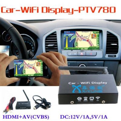 China Ptv780 Car WiFi Mirabox Android Miracast Dongle Ios Airplay Mirroring HDMI+AV (CVBS) +Micro USB for sale
