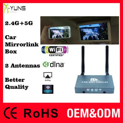 China Dual-band 5G car mirror link Box for CVBS(AV in) RCA/RGB/YPbPr Coolpad WLAN Display for sale