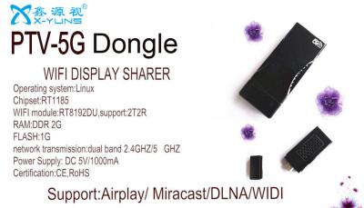 China Wifi Display DLNA,Airplay mirroring,Miracast wireless display Android Miracast & IOS Airplay Mirroring PTV8000M for sale