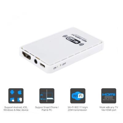 China Wifi Display DLNA,Airplay mirroring,Miracast wireless display Android Miracast & IOS Airplay Mirroring PTV8000B for sale