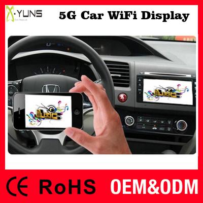 China Ptv550 2 antennas Dual-band 2.4G+5G Car mirrorlink box Android Miracast Airplay Mirroring for sale