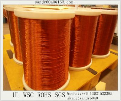 China Enamelled copper wire polyester imides 180 AWG39 for winding coils for sale