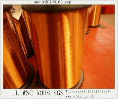 China Enamelled copper wire polyester imides 180 AWG36 for motors for sale