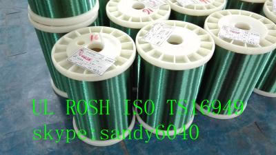China High quality winding copper wire2UEW/155 0.08mm gree color for sale