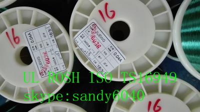 China High quality winding copper wire2UEW/155 0.09mm gree color for sale