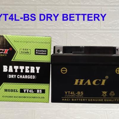 China YT4L Lead Acid Motorcycle Battery Terminal Nut And Bolt Black Color for sale