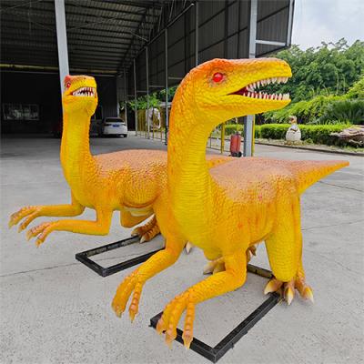 China Interactive Zoo Exhibits And Parks Animatronic Dinosaur Full Size Velociraptor for sale
