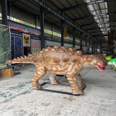 China Waterproof Exhibition Artificial Dinosaur Robotic Moving Ankylosaurus Model for sale
