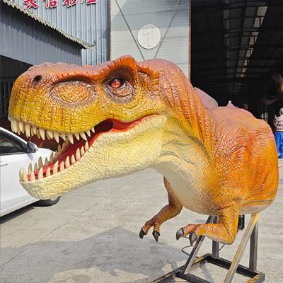 China Dino Head Decoration Wall Mounted Animatronic Half Body Dinosaur Model for sale