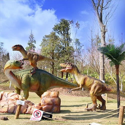 Quality Outdoor Waterproof Adventure Park Decoration Mechanical Dinosaur With Movements for sale