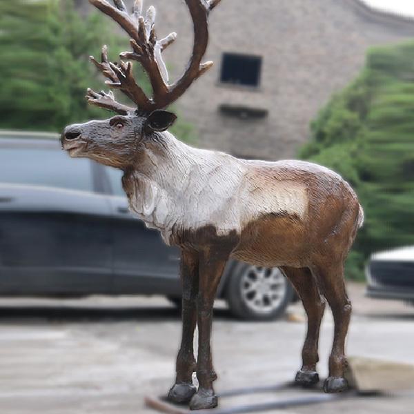 Quality Adventure Park Decoration Sika Elk Artificial Animal Model Animatronic Sculpture for sale