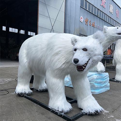 Quality Waterproof Outdoor Theme Park Life Size Animatronic Animal Model With Infrared Sensor for sale