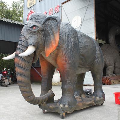 China Amusement Park Life Size Realistic Animatronic Elephant Simulated Animal Model for sale