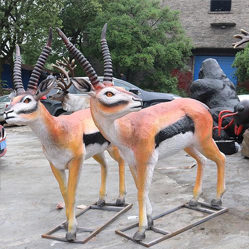 Quality Jungle Land Lifesize Animatronic Animal Realistic Robot Mechanical Animal Antelope Simulation for sale