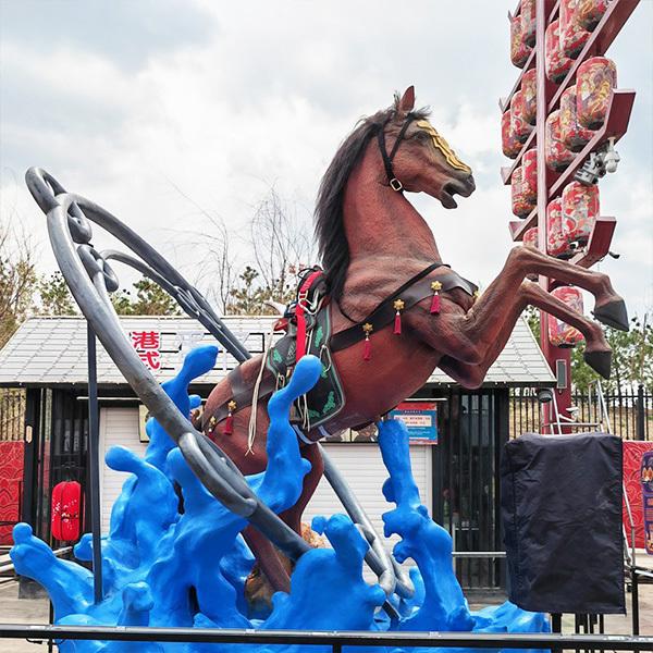 Quality Commercial Ornaments Decoration Lifesize Electric Animatronic Horse Animal for sale