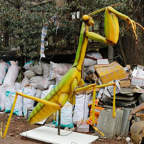 Quality Durable Silicone Rubber 3D Simulation Large Scale Animatronic Insect Model for sale
