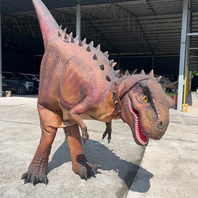 China Silicone Rubber Hidden Legs Realistic Walking Dinosaur Costume Velociraptor Suit for sale
