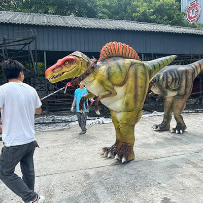 China Amusement Stage Adult Walking Dinosaur Costume Robotic Prop Performance for sale