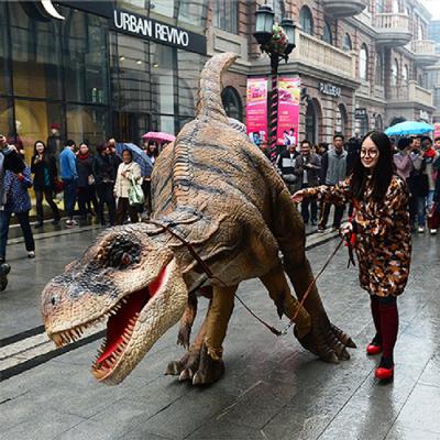 China Party Entertainment Walking Dinosaur Suit Realistic Mascot T Rex Costume for sale