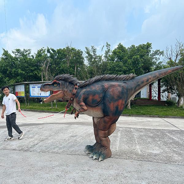 Quality 4 Meter Long Customized Color Mechanical Walking Velociraptor Costume for for sale