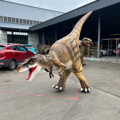 China Realistic Animatronic Hidden Legs Walking Dinosaur Costume For Park Event for sale