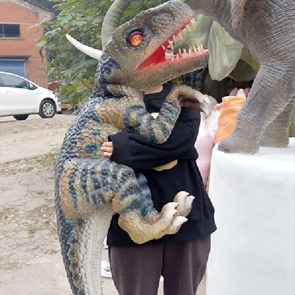 Quality Interactive Baby Full Body Dinosaur Puppet Simulation Animatronic Model for sale