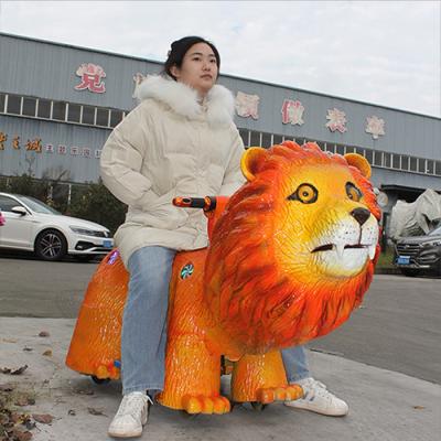 China Kid Fun Attractive Cartoon Animal Ride On Toy Electric Car For Shopping Center for sale