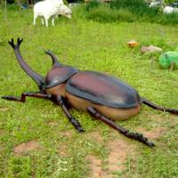 China Large Size Simulation Animatronic Bugs Model Hercules Beetle Model for sale