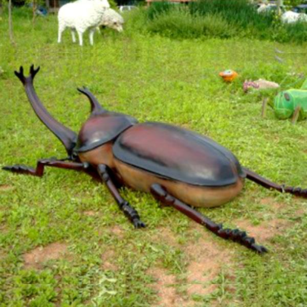 Quality Large Size Simulation Animatronic Bugs Model Hercules Beetle Model for sale