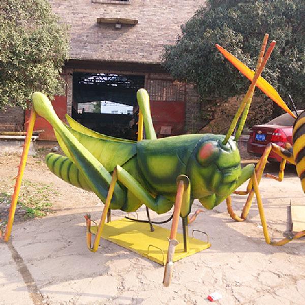 Quality Outdoor Amusement Park Giant Size Realistic Animatronic Mantis Insect Model for sale