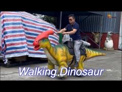 customized robot animatronic realistic walking dinosaur rides 2~20km/h