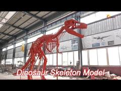 fiberglass sculpture life size dinosaur skeleton model resin crafts