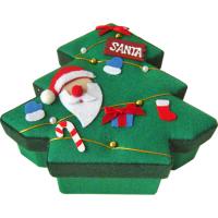 China Green Christmas Tree Shape Custom Toy Packaging Boxes Decorative for sale