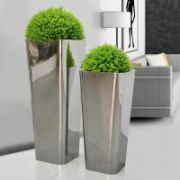 China Custom Stainless Steel Flowerpot 304 Grade for Indoor Outdoor Garden Decoration for sale