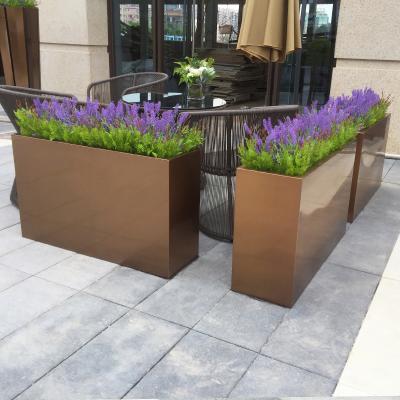 Cina Alta Durabilità Colore personalizzato in acciaio inossidabile Flowerpot resistente alla ruggine in vendita