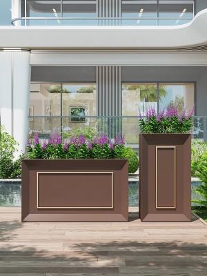 China Stainless Steel Vase Square Or Round Stainless Steel Plant Stand Custom Color for sale