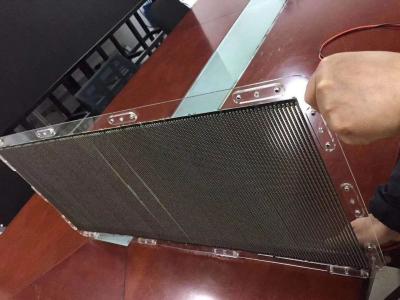 Cina Pubblicità di vetro trasparente ultra sottile dell'esposizione di LED P12mm in vendita
