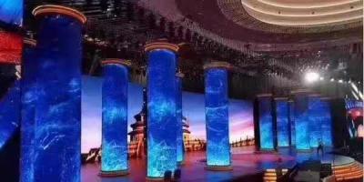 Cina Esposizione di LED cilindrica di pubblicità di P1.875 SMD1515 284444dot/M2 in vendita