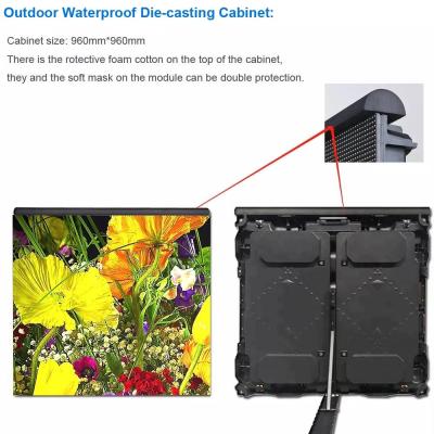 China Leidde Hd videomuur 960x960mm van de de reclame volledige kleur van P10/P8/P5 SMD de openlucht van het de matrijzenafgietsel perimeter van het de voetbalstadion het scherm Te koop