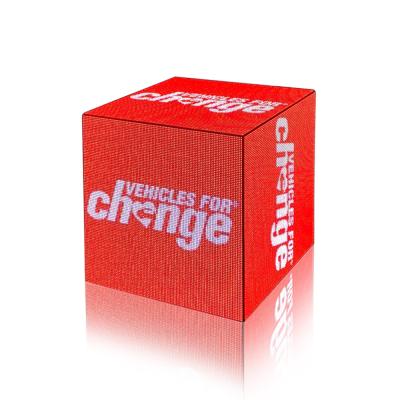 China El pilar de la pantalla llevada del cubo de Hd P2 P2.5 P2.976 llevado para exhibir el globo al aire libre para formar el cubo de Rubik de la pantalla llevada llevó la pantalla en venta
