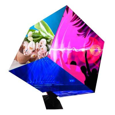 China A cor que P2.5 completa interna o produto criativo 6 tomou partido propaganda flexível do módulo conduziu a exposição do cubo do diodo emissor de luz Rubik da tela de exposição à venda